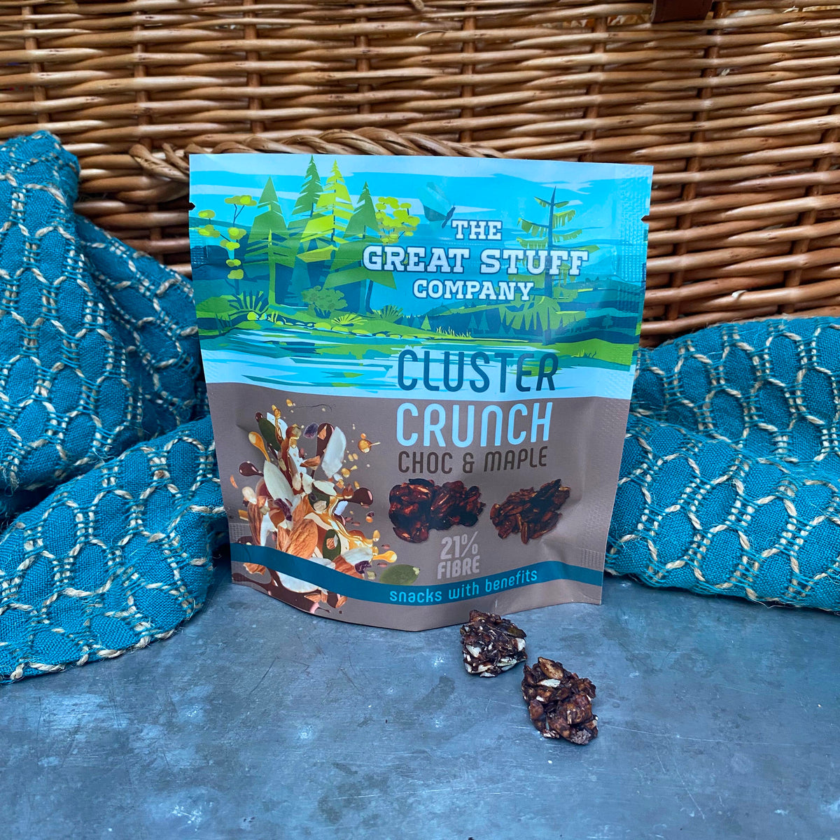 Cluster Crunch - Almond Double Choc - with Protein Crispies & Cocoa ni ...